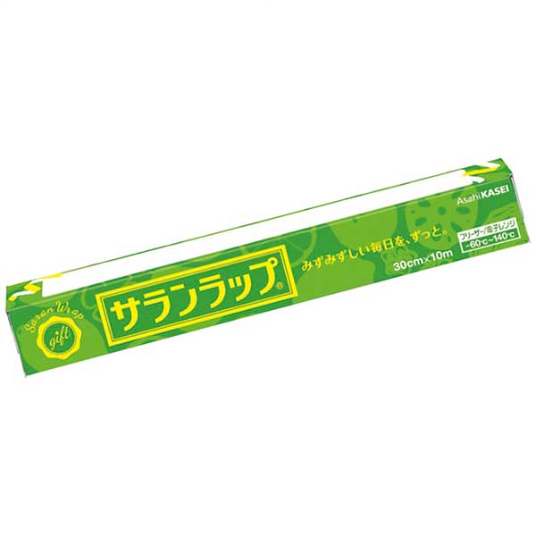 ●いつでもサッと使えるサランラップ。●現品サイズ・内容：サランラップ(30cm×10m)1本・［日本製］●箱サイズcm：31.6×4.3×4.2cm●重さ：130g●いつでもサッと使えるサランラップ。●現品サイズ・内容：サランラップ(30c...