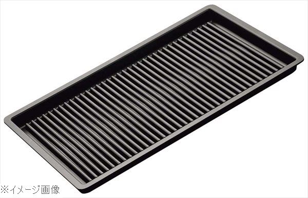 ●1/1サイズ。●フッ素樹脂加工。●従来よりも変形に強くゆがみません。●凹凸が大きく底面が傾斜しているため、油が良く切れます。※メーカー希望小売価格はメーカーカタログに基づいて掲載しています。（カタログ表示価格は消費税が含まれていません）外...