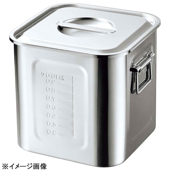 サイズ：外寸:294_294 底面:270_270 内寸:285×285 高さ:285 重量(kg)：約3.3 容量(L)：約22 板厚厚み(mm)：0.9 材質：18-8ステンレス ※メーカー希望小売価格はメーカーカタログに基づいて掲載し...