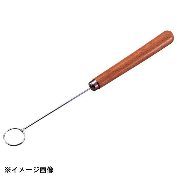 ●型番:No.1171●サイズ(mm):幅22高220●重量:15g●材質:先:スチールハンドル:天然木●表面加工:クロムメッキ●ガナッシュを溶かしたチョコレート液の中に落として絡ませたり、すくったり、模様をつけたり、ココアや粉砂糖をきれい...