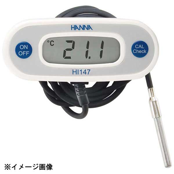 ●型番:HI 147-00●サイズ(mm):93_39_H31●重量:60g●材質:ABS●測定範囲:?50?150℃●電源:単3電池2本●本体裏側のマグネットで冷蔵庫などの壁面に取り付け可能です。●庫内でのポイント測定を簡単にする1mのフ...
