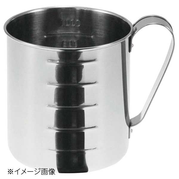 ●最小目盛：200cc●目盛り:200/400/600/800/1000(数字刻印)　200cc刻み最小目盛：200cc●サイズ(mm)：φ110×H108●重量：240g●容量：1L●材質：18-8ステンレス※メーカー希望小売価格はメーカ...