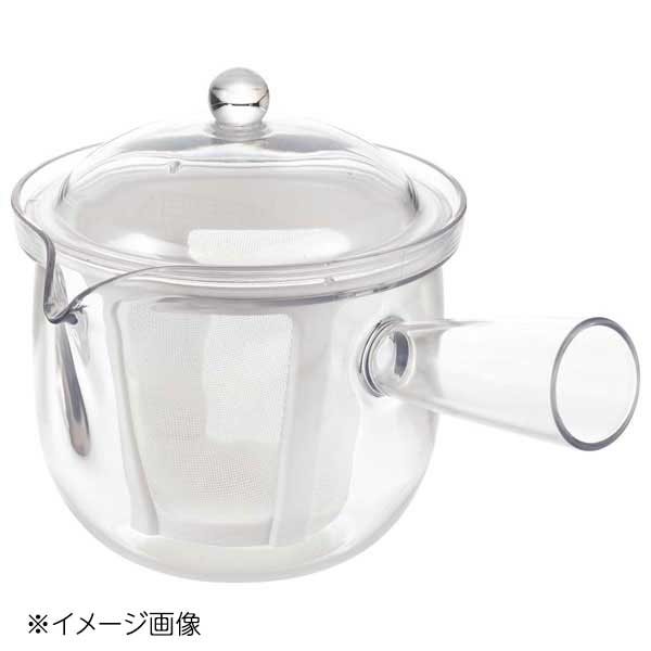 ●軽くて割れないプラスチック製ティーポット。網目の細かいポリエステルメッシュです。●容量：480ml　●外寸：127×172×H120 ●材質：本体・フタ/飽和ポリエステル樹脂? ストレーナー/ポリエステル ストレーナー枠/ポリプロピレン ...