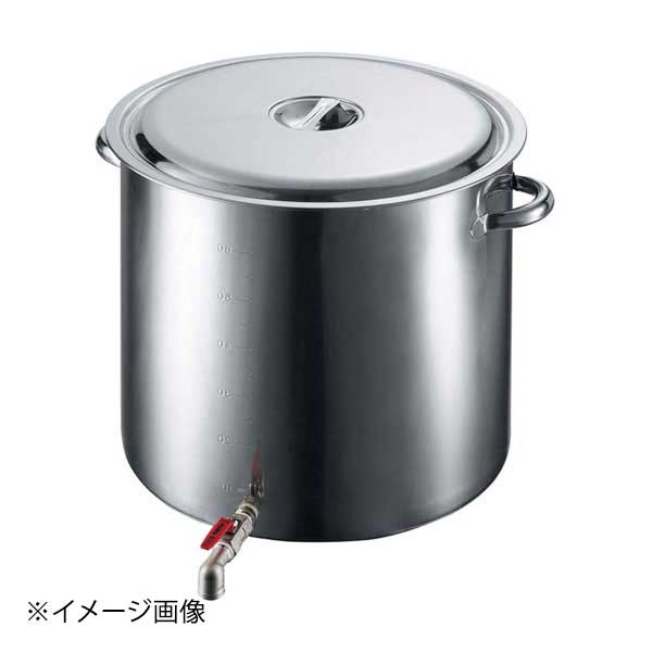 ●ラーメンスープ作りに、不可欠な鍋。●スープサポーターと組み合わせて使えば、なお効果的。●蛇口内径約25mmの太口蛇口の為、細かいカスがつまりません。●蛇口付寸胴を直火で使用する場合は蛇口に火が当たらないようご注意ください。●外寸(mm)：...