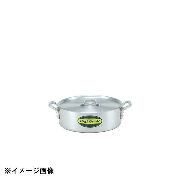 アルミ製鍋シリーズスタンダードなアルミ鍋です。リーズナブルな価格と使いやすいシンプルな形状で、人気商品です。耐久性も高くオススメです。●サイズ　内径×深さ t=板厚：φ300×100mm t=2.8mm●材質：アルミニウム●生産地：日本