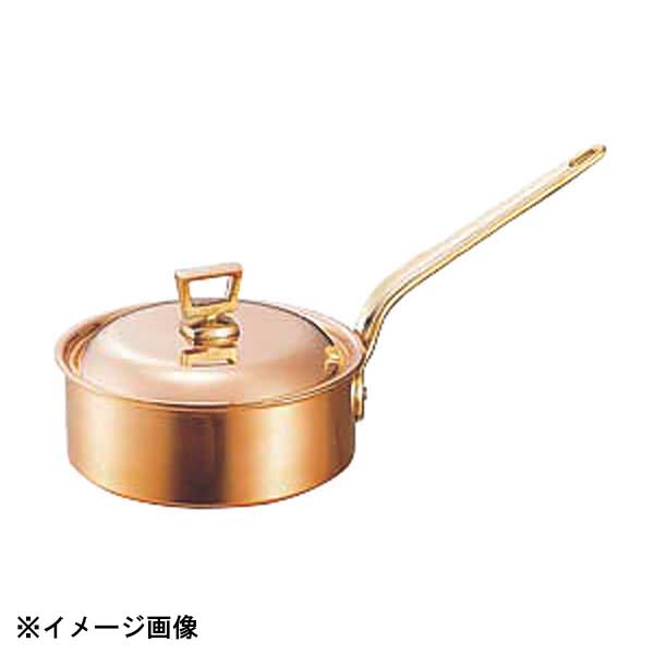 銅は熱伝導率が高く、熱がまんべんなく伝わるので鍋の底にあたる部分と表面に近い部分との間に対流がおき、他の鍋に比べて少ない火力でも調理でき、しかも焦げにくくなるのです●サイズ　深さ：70mm●材質：銅●生産地：燕三条