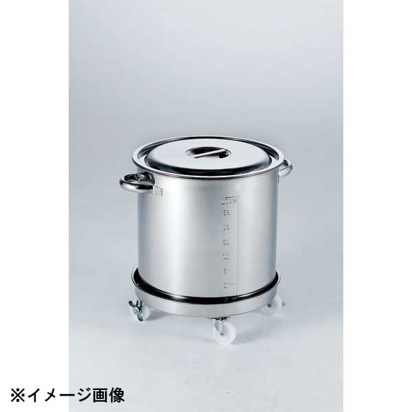 キャスター:ナイロン車/4輪自在（内2輪ストッパー付）●サイズ　内径×全高：455×H135mm●材質：18-8ステンレス●生産地：燕三条