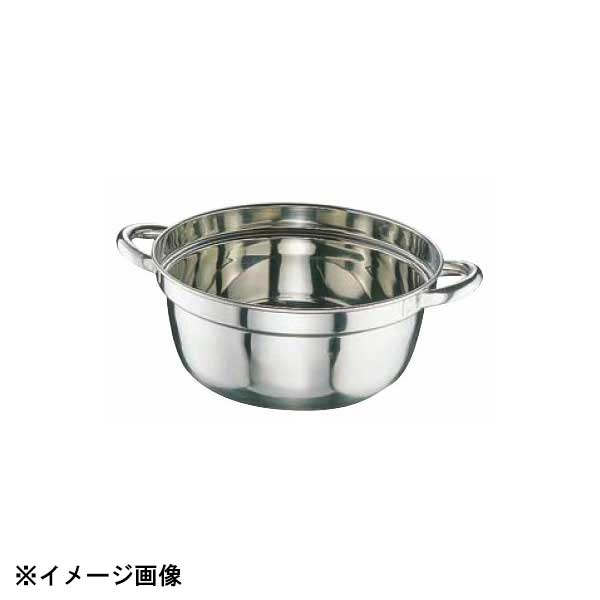 18-8ステンレス製段付料理鍋です。煮込むお料理に最適です。業務用はもちろん、ご家庭でもご使用いただけます。●サイズ　深さ：123mm●材質：18-8ステンレス●生産地：燕三条