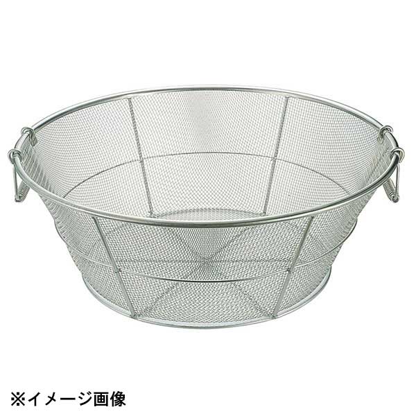 丈夫な18-8ステンレス製。変形しにくい形状。普通目:11メッシュ●サイズ　外径×外寸高さ：φ480×H182mm●材質：18-8ステンレス●生産地：燕三条
