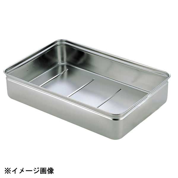 燕三条製丈夫な18-8ステンレス製。●サイズ　外寸縦×外寸横×深さ：655×440×90mm●材質：18-8ステンレス●生産地：燕三条