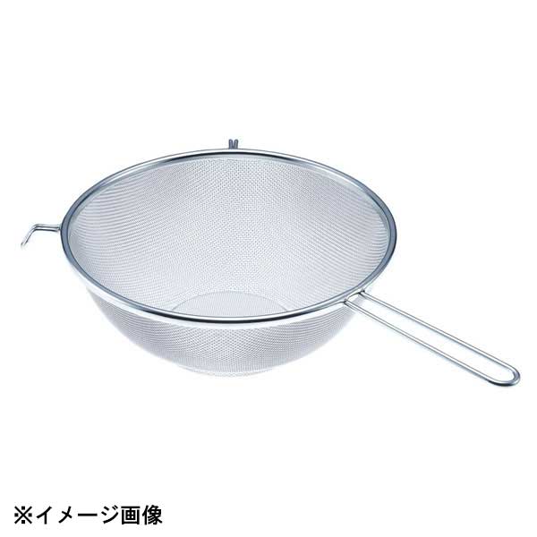 丈夫でお手入れが簡単な18-8ステンレス製。16メッシュ。●サイズ　外径×深さ×柄長：φ250×97mm●材質：18-8ステンレス●生産地：燕三条
