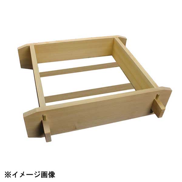 サワラ製角セイロ。日本製。●サイズ　内寸 縦×横×高さ：390×390×H120mm●材質：サワラ材●生産地：日本