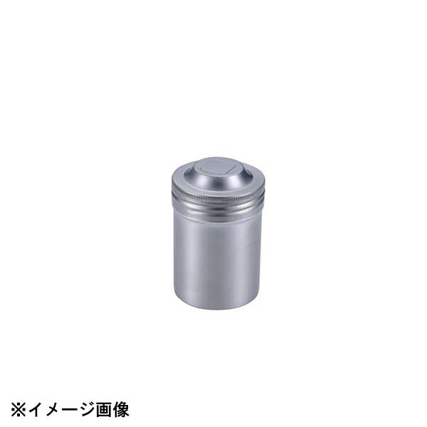 飛び散りにくいふりかけ缶●サイズ　外径×高さ：φ57×H86mm●材質：18-8ステンレス　●穴12mmフタ付●生産地：燕三条