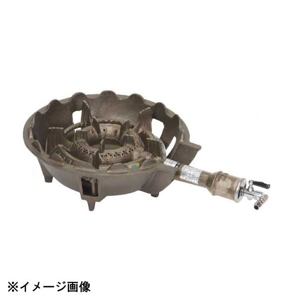鋳物コンロシリーズ。ガス種をご確認の上、お買い求めください。据付は安全な場所に！※バーナーを使用される時は、かならず下枠とセットでお使いください。●サイズ　外径寸法 A×B×C×D：410×105×270×375mm●生産地：日本