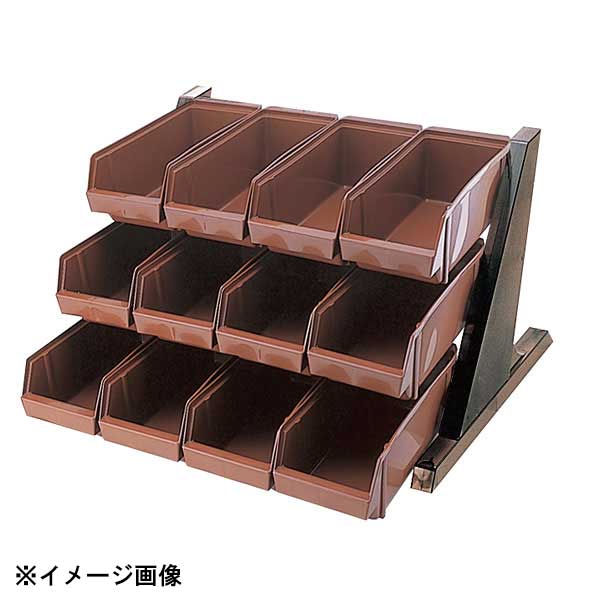 業務用オーガナイザー。カトラリー等の収納に。●サイズ　幅×奥行×高さ：575×565×H355mm●材質：ボックス:ポリプロピレン　枠:18-8ステンレス●生産地：燕三条