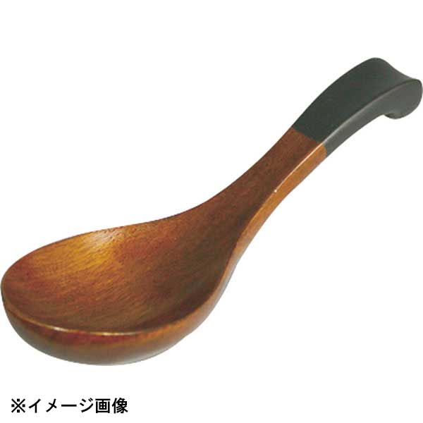 天然素材のぬくもりが手に優しい、木製レンゲ●サイズ　外径×全長：φ45×150mm●材質：木製・漆塗●生産地：日本