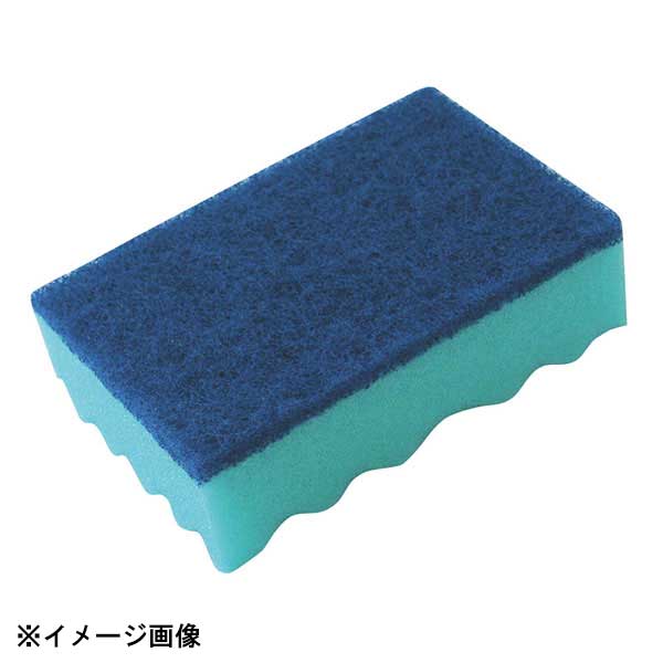 耐久性に優れたスポンジと研磨力に優れ、ちぎれにくい新開発の特殊加工ナイロンたわしを貼り合わせ。異物混入を防ぐ目立つ青色。●サイズ　外寸縦×横：75×115mm●材質：ナイロン●生産地：日本