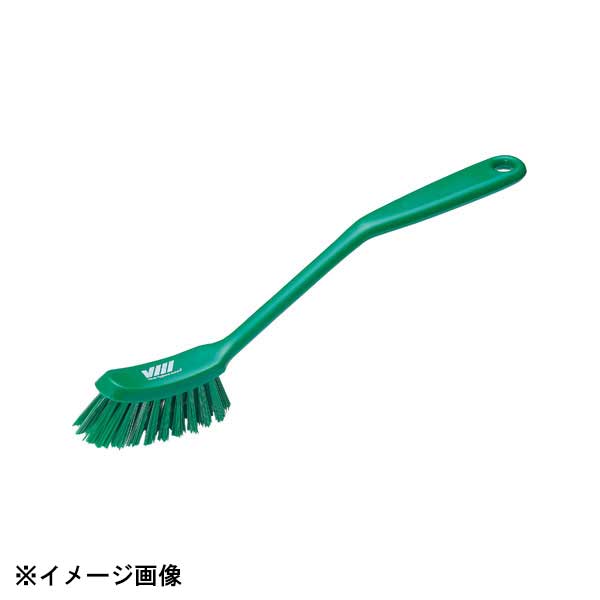 コンパクトなディッシュブラシ。容器や機械の細かな部分の洗浄に最適です。ソフトタイプ●サイズ　全長×外寸幅×高さ　毛丈：250×48×H35mm23mm●材質：ボディ部:ポリプロピレン　フィラメント:ポリエステル●生産地：デンマーク