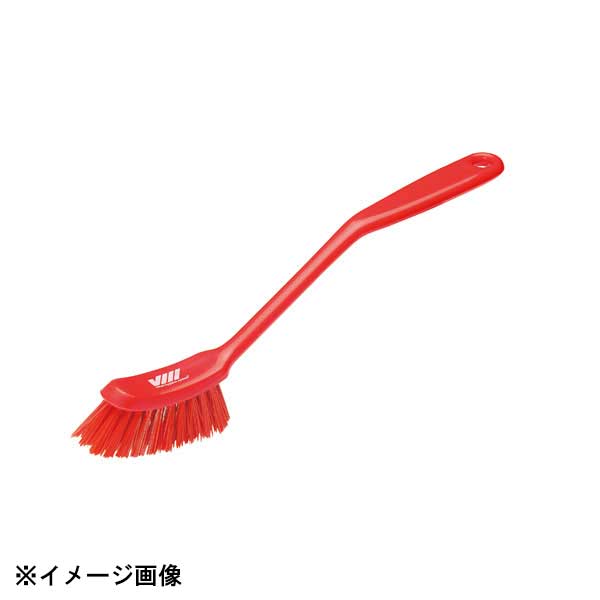 コンパクトなディッシュブラシ。容器や機械の細かな部分の洗浄に最適です。ソフトタイプ●サイズ　全長×外寸幅×高さ　毛丈：250×48×H35mm23mm●材質：ボディ部:ポリプロピレン　フィラメント:ポリエステル●生産地：デンマーク