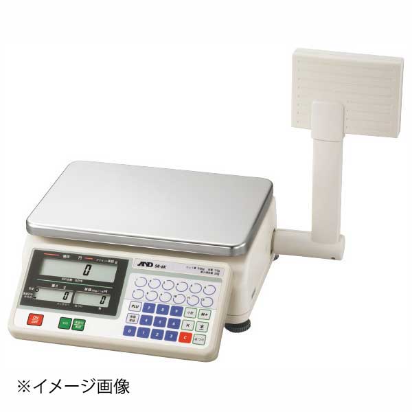●500個までの単価を記憶可能●バックライト付液晶表示●タワー型でお客様から見やすい表示部●サイズ:483×331×H335、皿寸法:300×210mm●重量:5.9kg●ひょう量:6kg●最小表示:1g（0～3kg）・2g（3～6kg）●...