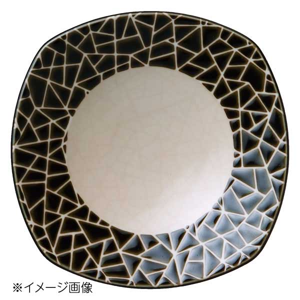 モザイクタイルのようなパターンは、撥水印刷を施した後、織部の釉薬を施すことにより表現されています。モダンデザインと織部という和の釉薬の融合により誕生したアバンギャルドなプレート。●サイズ：18×H3.2cm ●素材：磁器 ●品番：T253-...