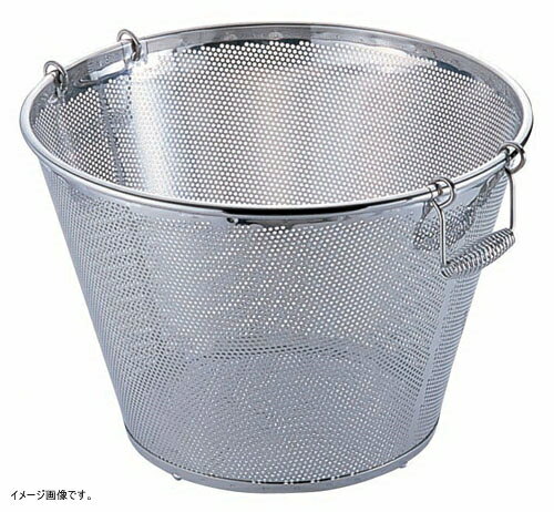 パンチングシリーズの特長●ほつれがなく針金が折れて、食品に混入する心配がない。●カスがつまりにくく、水だけで汚れが取れるので洗いやすい。●錆に強く丈夫で衛生的。パンチング穴径:2.2mm※成形上、商品、サイズ等により目の形状や大きさが多少異...