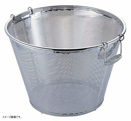 パンチングシリーズの特長●ほつれがなく針金が折れて、食品に混入する心配がない。●カスがつまりにくく、水だけで汚れが取れるので洗いやすい。●錆に強く丈夫で衛生的。パンチング穴径:3mm※成形上、商品、サイズ等により目の形状や大きさが多少異なり...