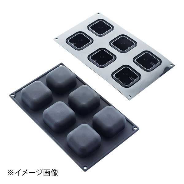 ●メーカー品番:30SIL501●縦×横(mm):297×176●耐熱温度(℃):－60~230●出来上がり寸法:64×64×34●出来上がり容量:約115cc●フレンチサイズ(600×400)の天板に4枚同時に使用できます。●カタログコー...