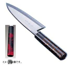 歌舞伎調和庖丁｢忠舟作｣シリーズ 伝統の和の心・・・それは職人のこだわり日本伝統の塗師の巧みな技と美濃独自の美濃鞘塗り仕上で職人の心意気が伝わります。焼付塗装を施された柄は見た目めも美しく、水の浸食を防ぎますので耐久性も向上します。材質:刃...