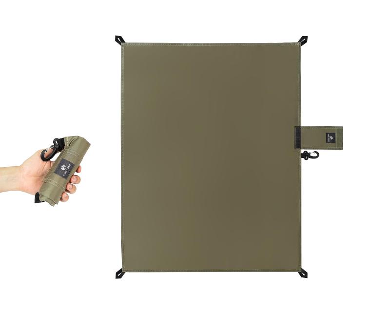 KIMICAMP 収納袋要らず グランドシート テントシート レジャーシート 軽量 コンパクトコンパクトで荷物を最小限に抑える収納袋要らずレジャーシート、バックパックスタイルに適したグランドシート