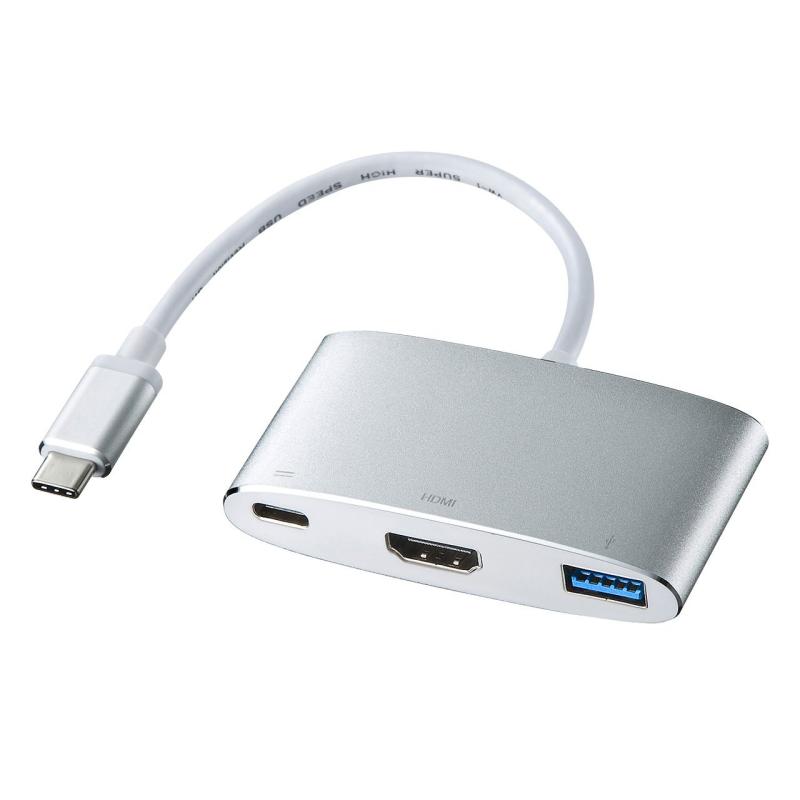 サンワサプライ USB Type C マルチ変換アダプタプラス