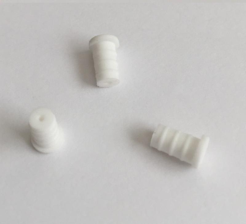 Wave Design シリコン製 3.5Φ イヤホンジャック用キャップ 3.5mm ジャックカバー フラット型 (ホワイト) つまみなし 6個/パック Silicone 白色 Pure White IJ FW6Wave Design 迅速...