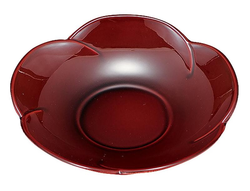 宮本産業 茶托 梅型 溜 サイズ：約W11.8 D11.8 H2.3 4512951085938サイズ：約W11.8 D11.8 H2.3