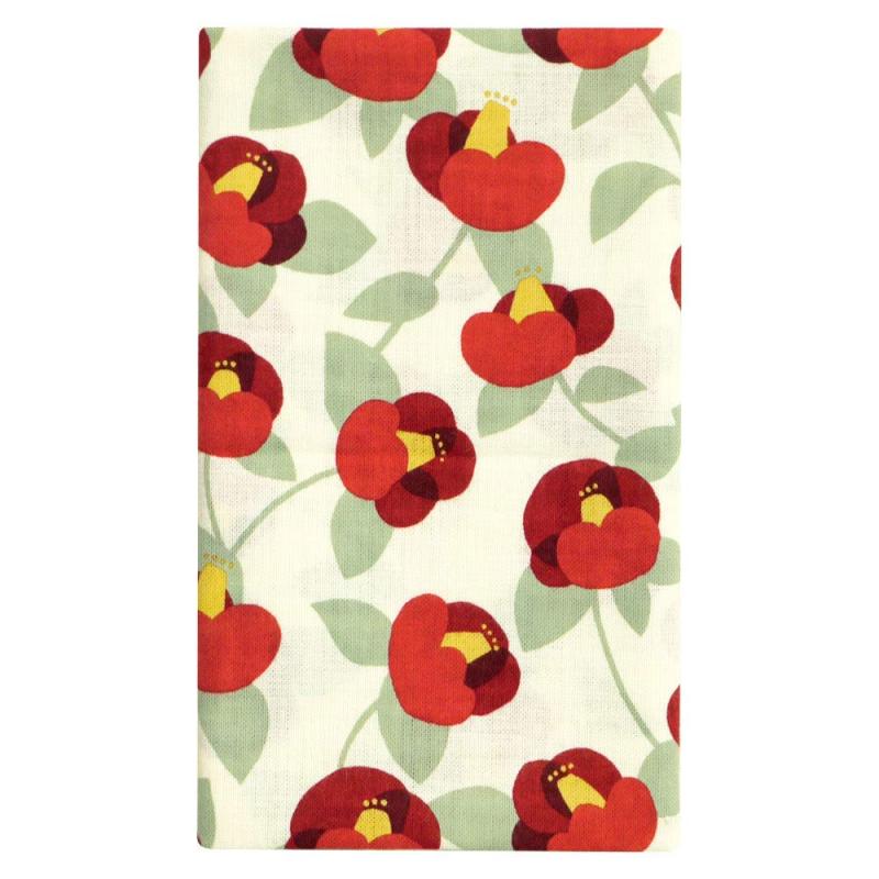 濱文様 てぬぐい ハナツバキ オフサイズ：約34cm×約90cm昔ながらの切りっぱなしの手ぬぐいです。ほつれは自然と止まりますので、適宜ハサミでカットしながらお使いください。濃色は若干色落ちする場合があります。濡れたまま重ね合わせたりすると...