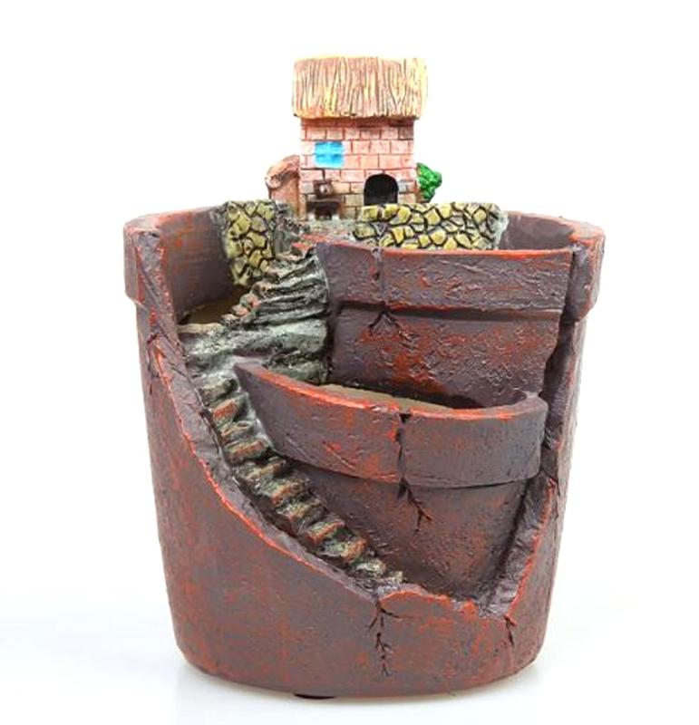 Blumen-beet 植木鉢 装飾 ガーデンポット サボテン プランター 箱庭 スカイガーデン軽量 植木鉢 ポット プランター 主に多肉植物 小型植物 向きです。 サボテンなどのプランター。高さ：12cm　鉢の上部直径：9．7cm　植える...