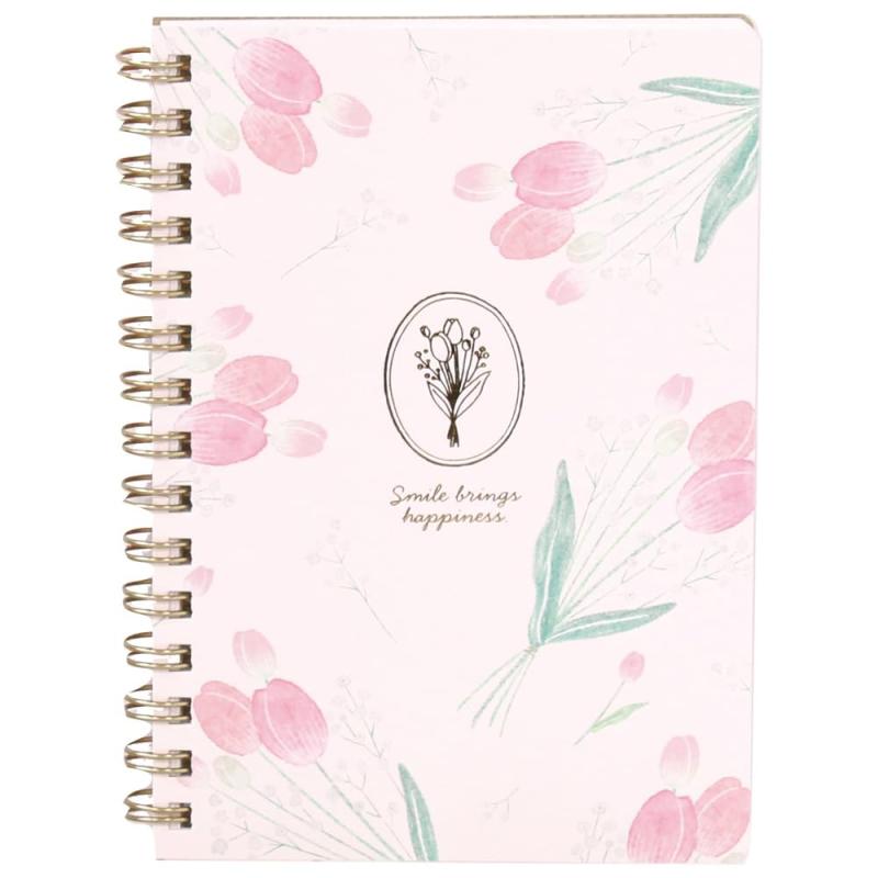 ラボクリップ A6ノート メローデイズ チューリップ A24-MDNT-TU【サイズ】W105×H148×D10mm【素材】紙【その他】A6サイズ　7mm横罫　160ページ