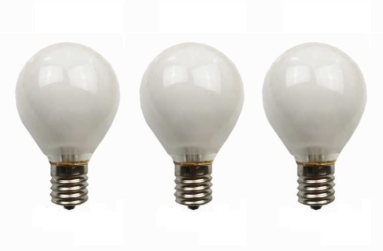 【白熱電球】ミニ球 25W E17 ホワイト 調光対応（ミニ電球 小丸球 ダウンライト 看板 ミニランプ） (3個)明るく、小型のため器具もコンパクトに出来ます。室内装飾、ディスプレイ用に適します。【規格】全長58×バルブ径35(mm)、口...