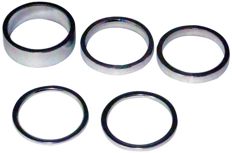 Bazooka(バズーカ) アルミヘッドスペーサーセット 1-1/8 シルバー 2mm/5mm/10mm AHSILアルミアルマイトカラーヘッドスペーサーコラム径 : オーバーサイズ(28.6)2mm×2枚、5mm×2枚、10mm×1枚カラ...