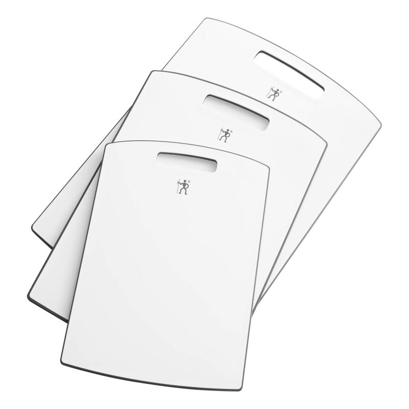 HENCKELS まな板セットセットには、Sサイズ(8.5 x 12.2インチ)、M(10.25 x 15インチ)、L(11.5 x 16.5インチ)3つの便利なサイズのまな板が含まれています。バクテリアフリーのポリプロピレンとポリエチレン...