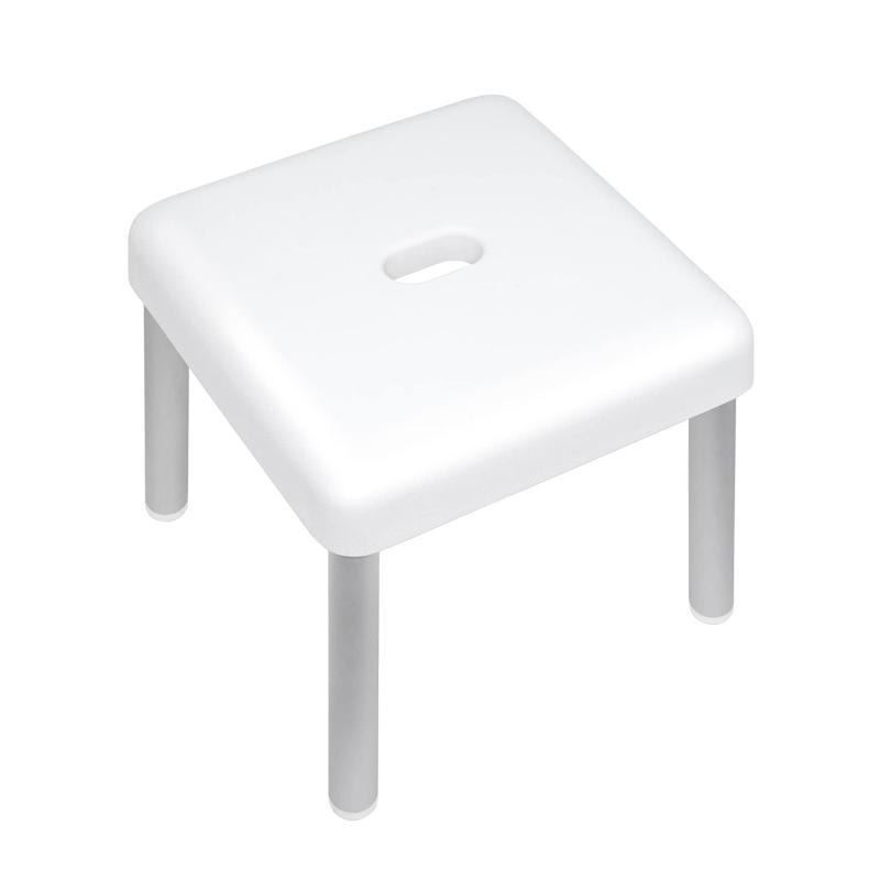 レック DENIM 風呂いす アルミ脚 (ホワイト) 防カビ・抗菌剤配合 日本製 B00427