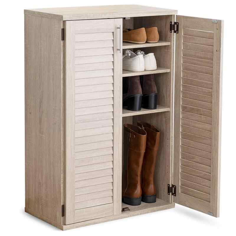 アイリスオーヤマ 靴箱 シューズボックス CABINET商品サイズ（cm）：幅約60×奥行約33.5×高さ約90商品重量：約20kg材質：プリント紙化粧繊維板、耐荷重目安：全体20キロ（棚板1枚当たり5キロ）、棚板5枚（うち可動棚：4枚、中...