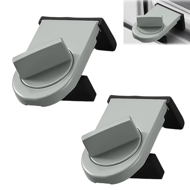 Liroyal 窓 ロック (2個セット) サッシ ロック 網戸ストッパー 防犯グッズ 猫脱走防止 子供安全ロック 窓補助錠 網戸対応 取り付けが簡単 工具は必要ありません 防犯対策 安全対策【窓 ロック】新しい窓 ロックはサイズが調節でき...