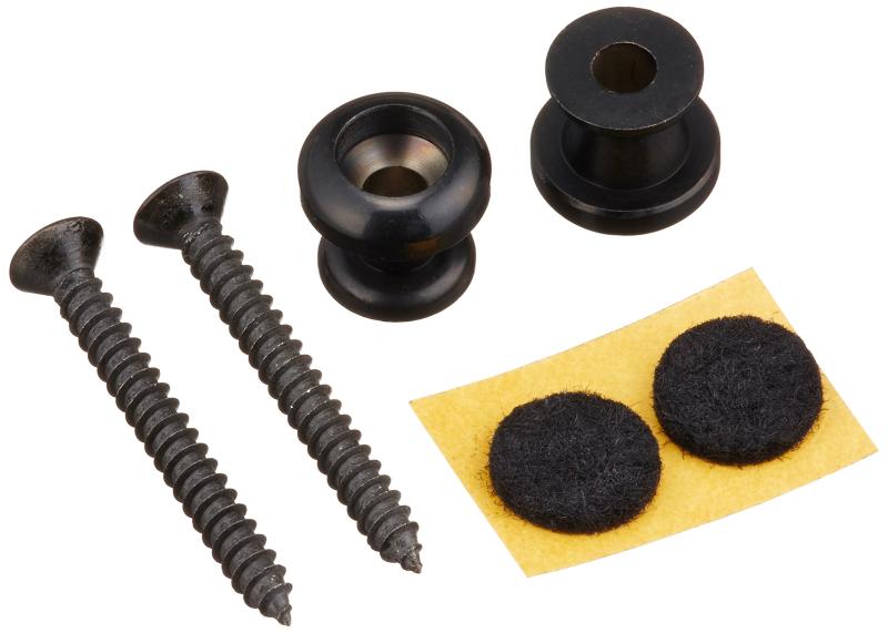 SCUD シャーラー・ロックピン対応エンドピン、2P ブラック EP13Bロックッピン対応2Pcsセット