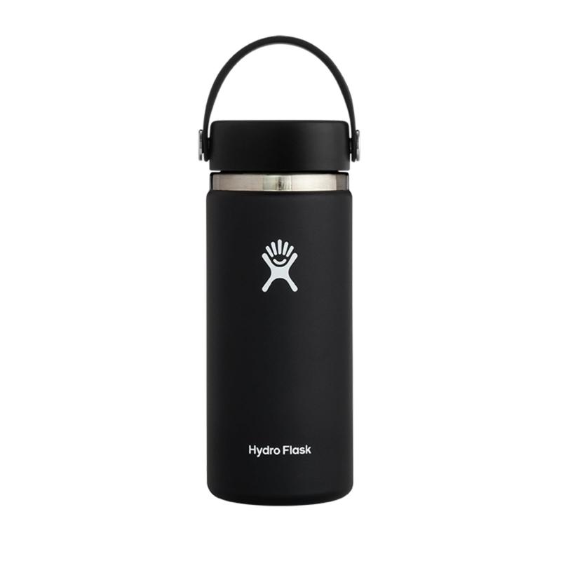 Hydro Flask(ハイドロフラスク) HYDRATION_ワイド_16oz 473ml 20ブラック 5089022 20ブラック保冷時間: 6時間後 8.4度 初期温度3.8度材料: 本体-18-8ステンレス鋼 フタ-ポリプロピレン...