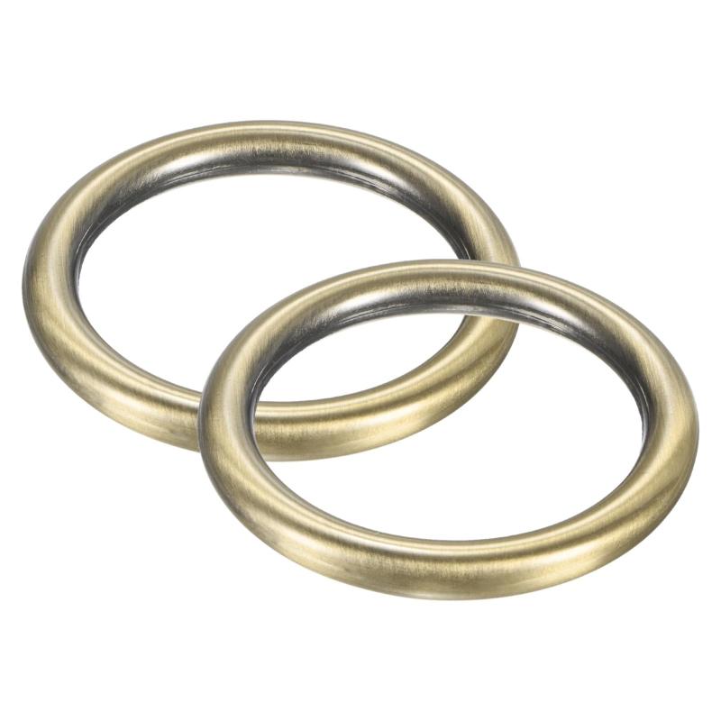 M METERXITY メタルOリング ステンレススチール Oリング リース 花柄 滑らかなラウンドリング バックルループリング DIY/財布/バッグ/襟/レザー用[多用途] - 当社のメタルリースリングはさまざまな用途があります。 ご自宅...