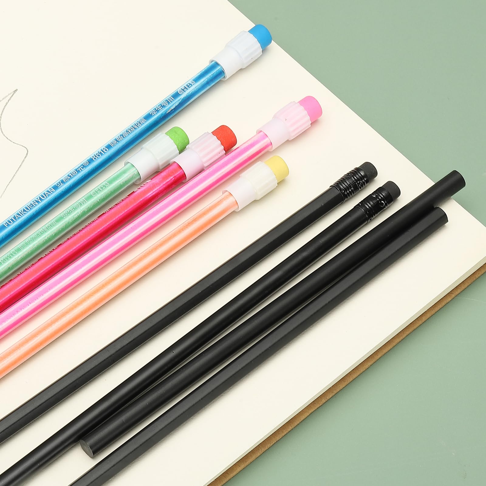仕様: 素材: 木; カラー: オレンジ; 芯の種類: HB; サイズ: 19.7 x 0.7mm / 7.76 x 0.28インチ（長さ x 幅）; パッケージリスト: 12本入り 木製鉛筆。木製鉛筆は、絵画、スケッチ、筆記、着色、会議の...