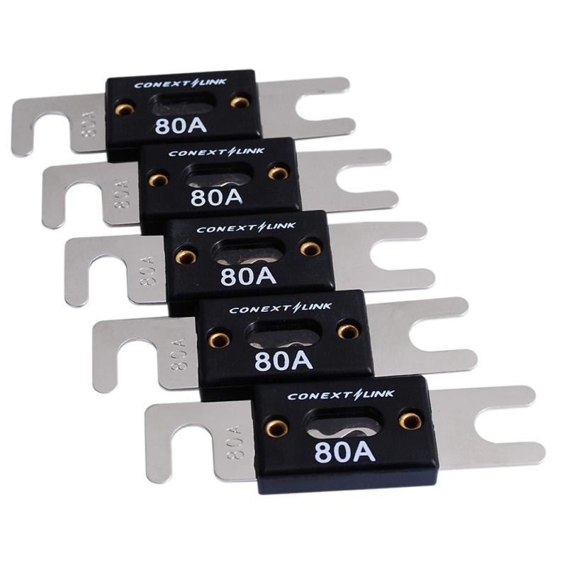 Conext Link ニッケルANLヒューズ 80 100 150 200 250 300 アンペア 5パック 80 Amp ANL80-5ANLヒューズ。ニッケルコーティングされたブレード。5本入り。