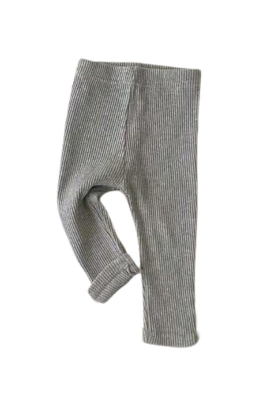 [EnDast] リブ素材 レギンス スパッツ 長ズボン 股上深い 無地 ボーダー柄 韓国子供服 ベビー キッズ 男の子 女の子 赤ちゃん 綿 肌着 保育園 オールシーズン 66cm 73cm 80cm 90cm🌸【着心地も...