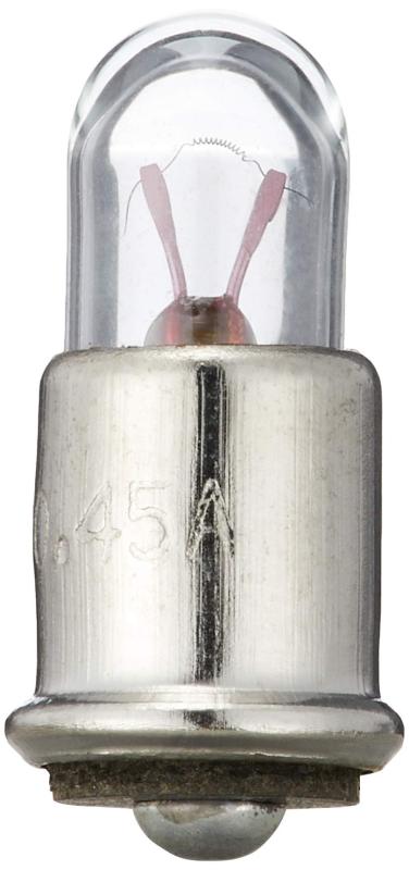 ミニチュア球 2.4V/0.45A/2個入り SL-L2445M/2Pサイズ:0.55×1.5×0.55cm定格寿命:10hガラス球:T5.5口金:MF6電圧:2.4V本体重量(kg):0.005