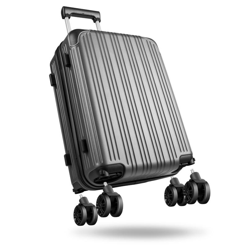 [JOLISTAR] スーツケース キャリーケース キャリーバッグ 取り外せる極静音キャスター 機内持込 ABS+PC 耐衝撃 大容量 大型 超軽量 静音 Type-C&amp;USBポート カップホルダー 荷物フック